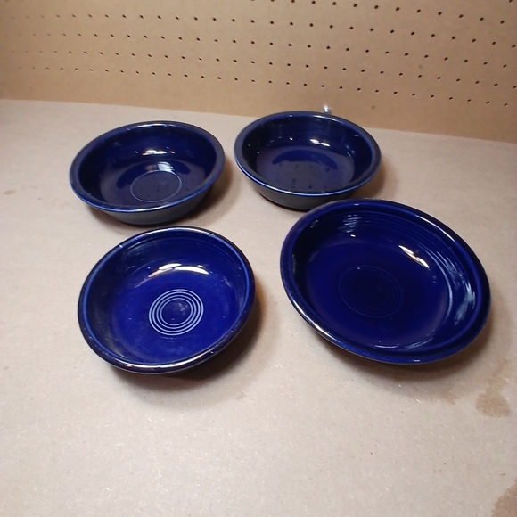 Kitchen | Set Of Four Blue Ceramic Bowls | Poshmark